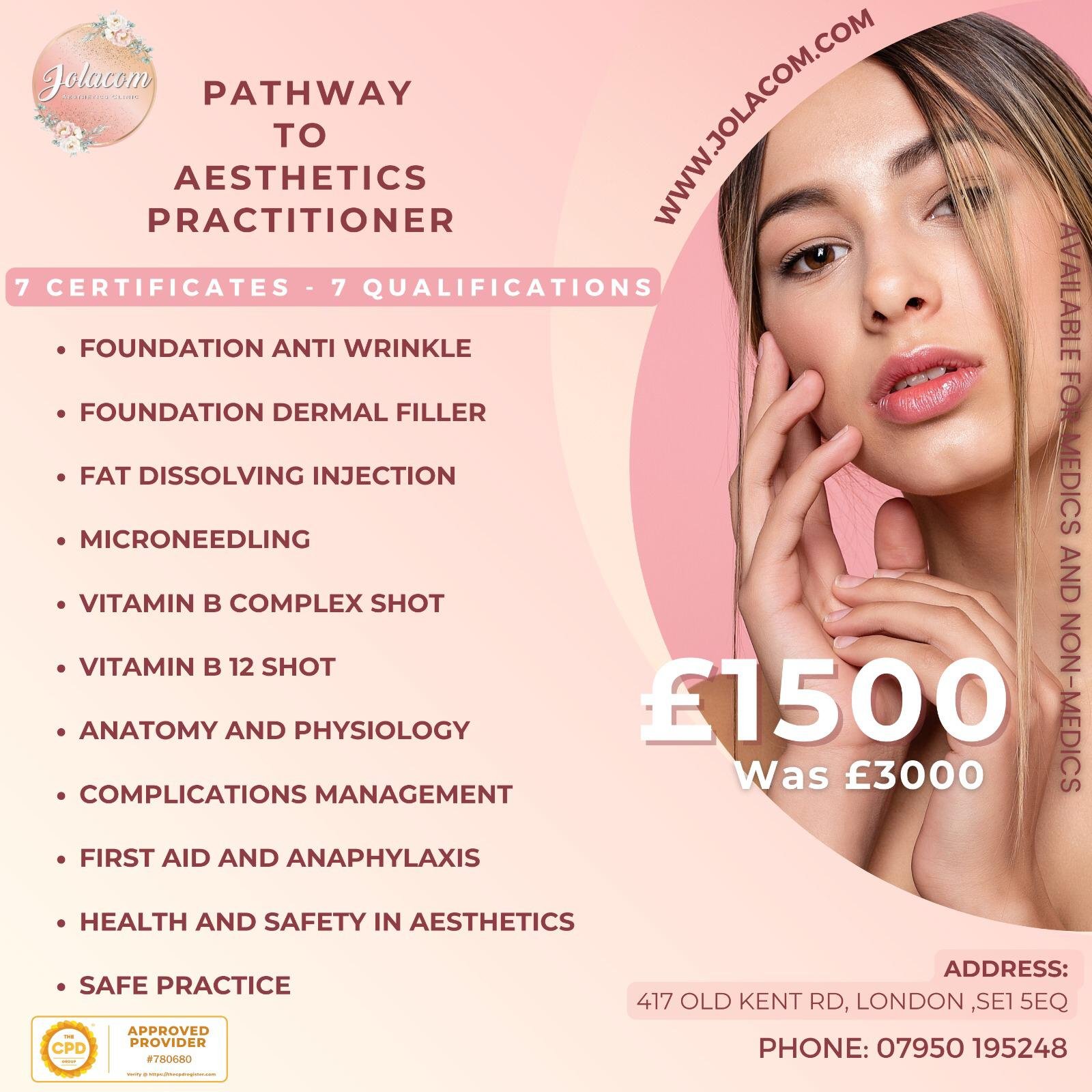 PATHWAY TO AESTHETICS PRACTITIONER COURSE – Jolacom Aesthetics and Academy